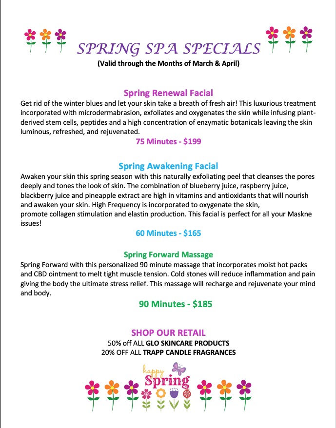 MONTHLY Spa SPECIALS! - Facelogic Mt. Kisco